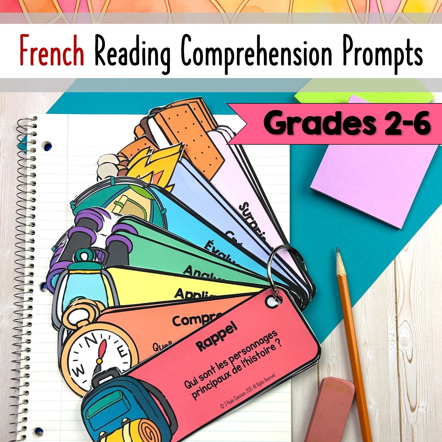French Reading Comprehension Prompts - Reader's Response - Activity – 3 ...