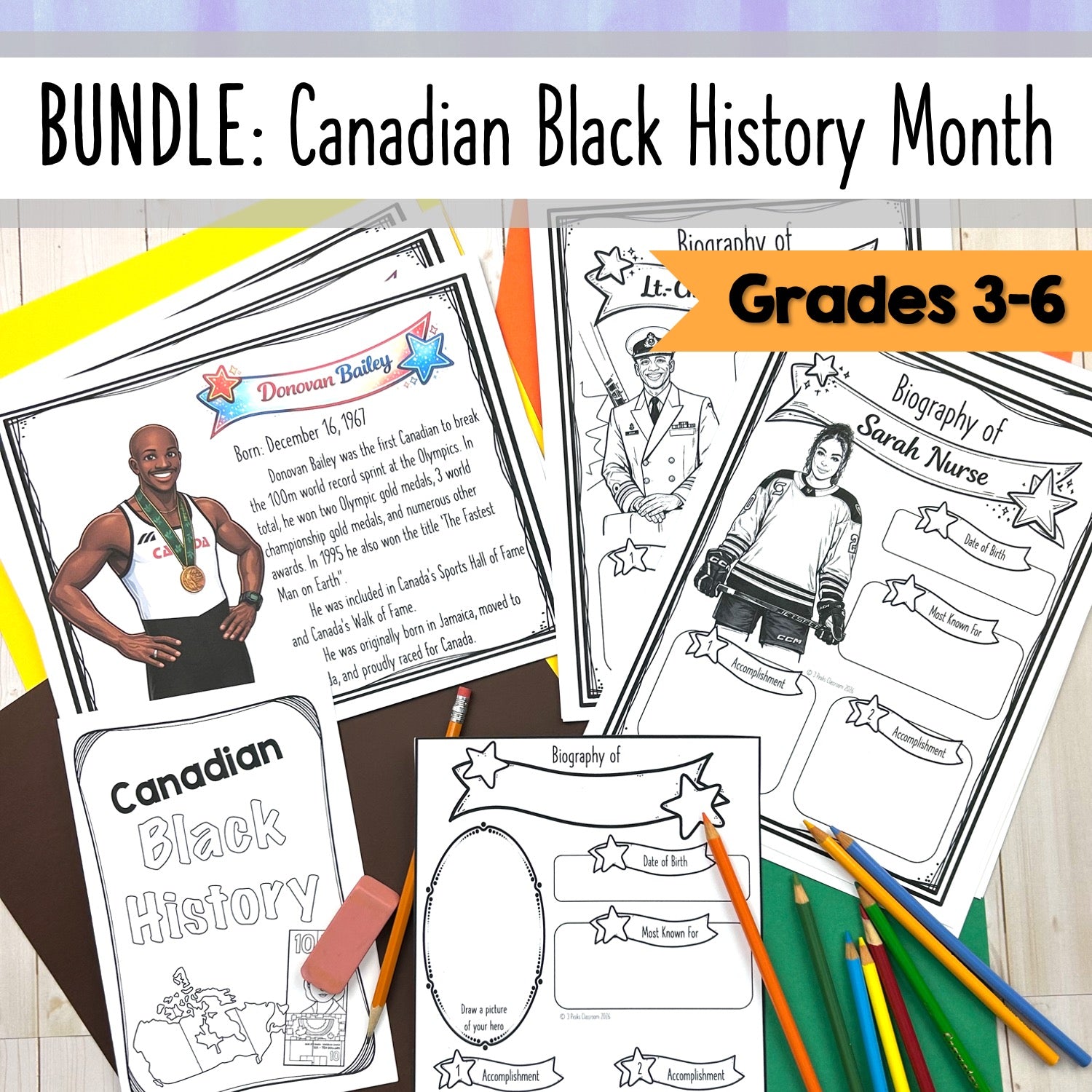 CANADIAN Black History Month Resource BUNDLE – 3 Peaks Classroom
