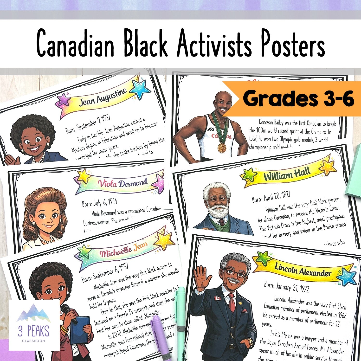 Canadian Black History Month - Black Canadian Activists POSTERS – 3 ...