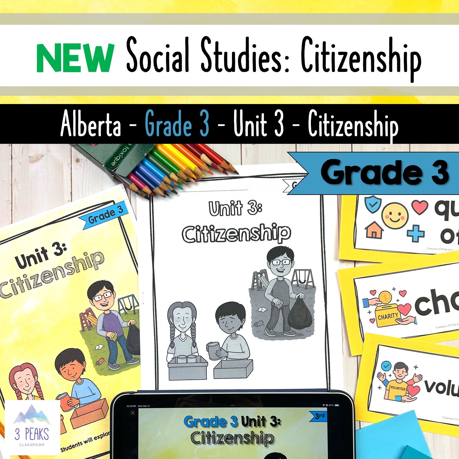 NEW Alberta Grade 3 Social Studies - Citizenship - Unit 3 – 3 Peaks ...