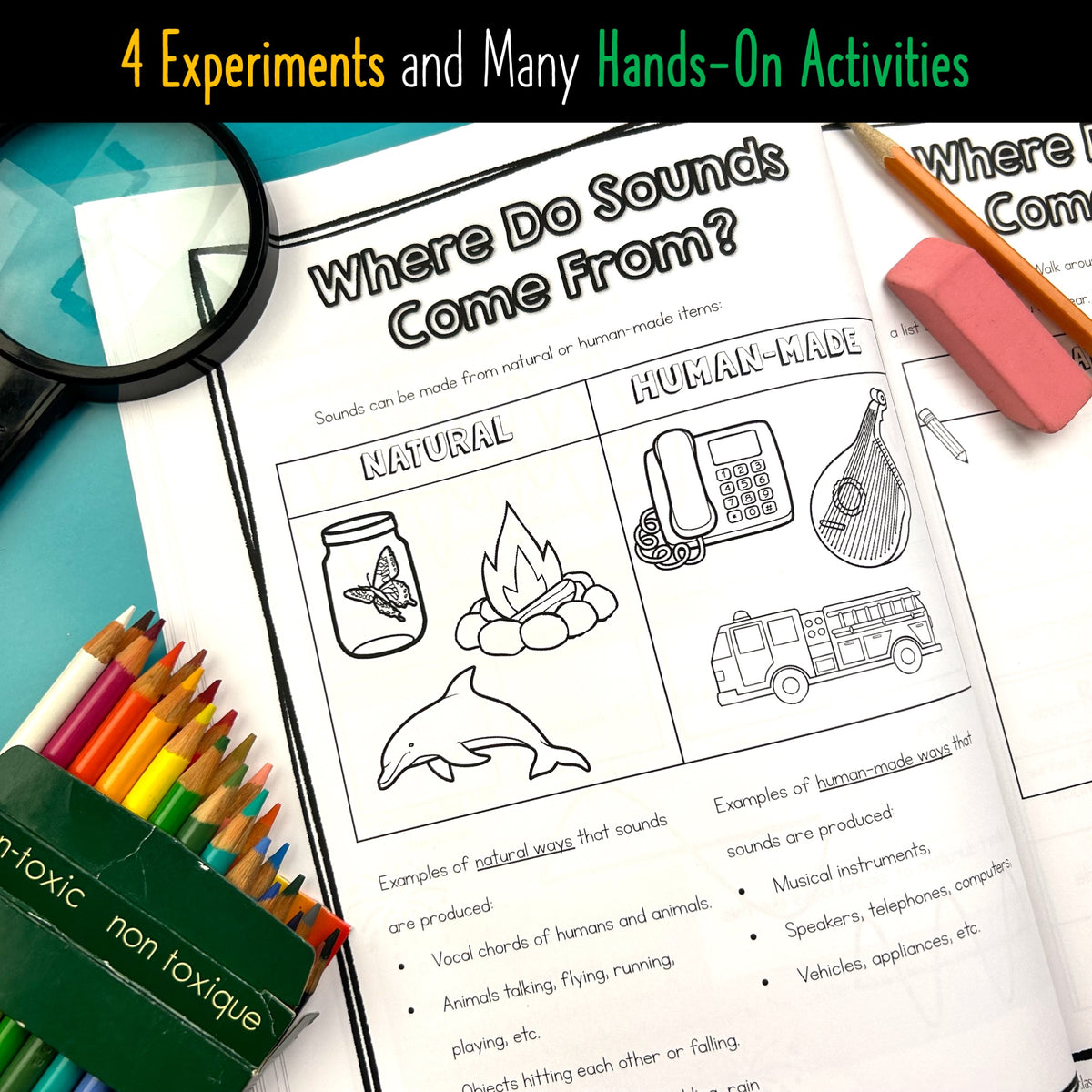 Grade 2 Science - Energy - Sound and Light - Workbook Activities Works ...