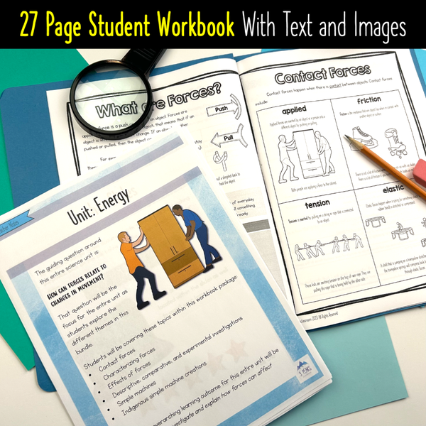 Energy Science Grade 3 Alberta - Worksheets Activities - Force and Mot ...