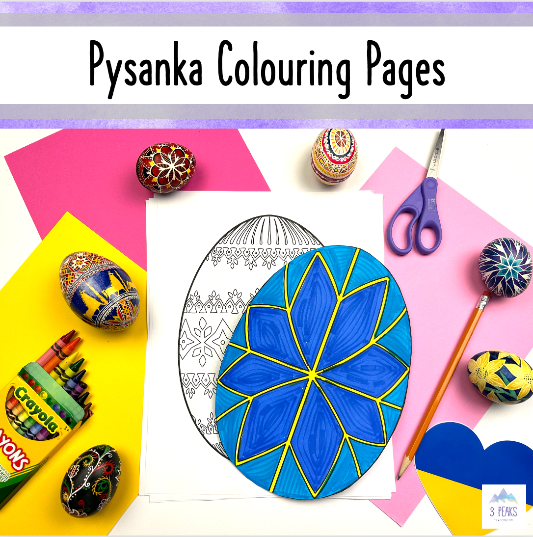 Ukrainian Pysanka Coloring Pages - Easter Egg Colouring Activity Pages ...