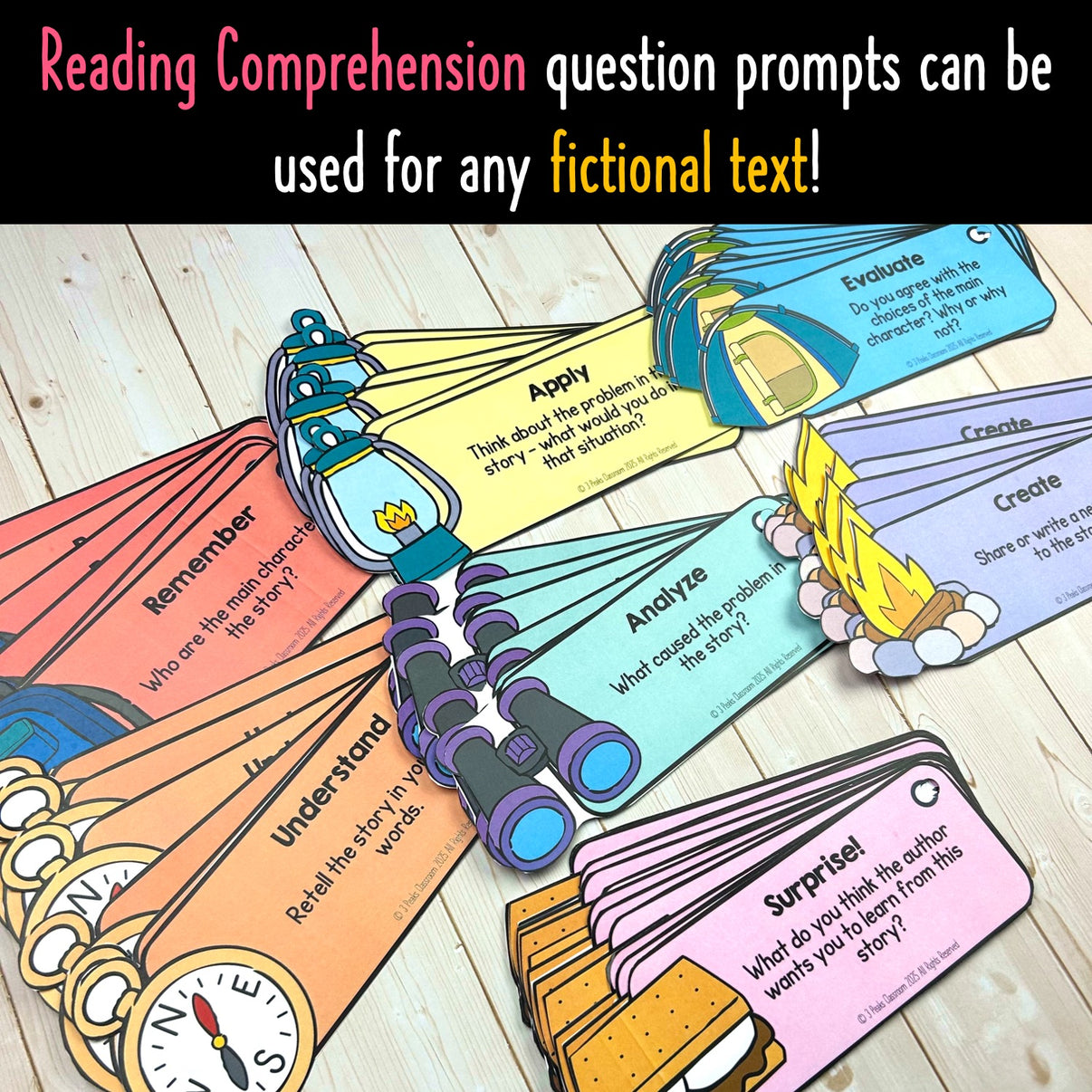 Reading Comprehension Prompts - Reader's Response - Activity – 3 Peaks ...